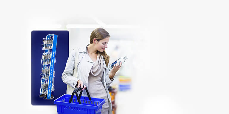 Racks Help Retailers Dive into Premium Water Trend
